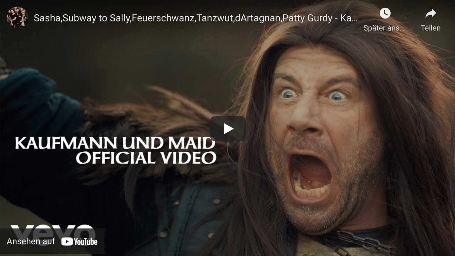 Sasha, Subway to Sally, Feuerschwanz, Tanzwut, dArtagnan, Patty Gurdy ...